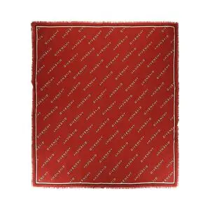 Givenchy Shadow Logo Square Scarf - Red