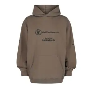 Balenciaga X World Food Programme Hoodie 'taupe - Black