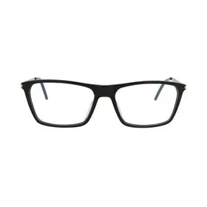 Saint Laurent Square-frame Acetate Optical Frames Silver Transparent - Black