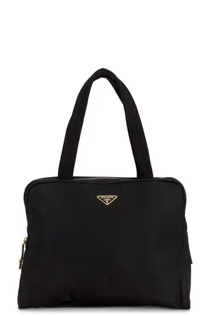 Prada Tessuto Shoulder Bag - Black