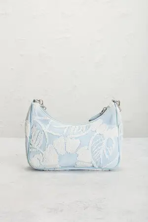 Prada Embroidered Drill Re-edition 2005 Shoulder Bag