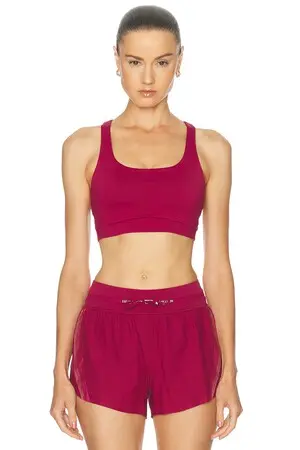 Lululemon Energy Bra In Burgundy - Raspberry Rave