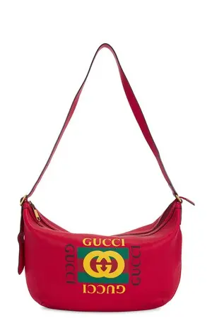 Gucci Half Moon Hobo Bag - Red