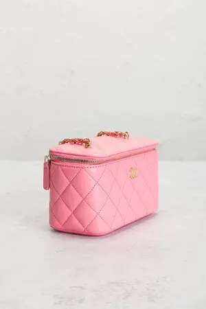 Chanel Calfskin Small Pearl Crush Vanity Case