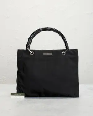 FWRD RENEW Gucci Bamboo Tote Bag