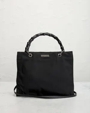 FWRD RENEW Gucci Bamboo Tote Bag