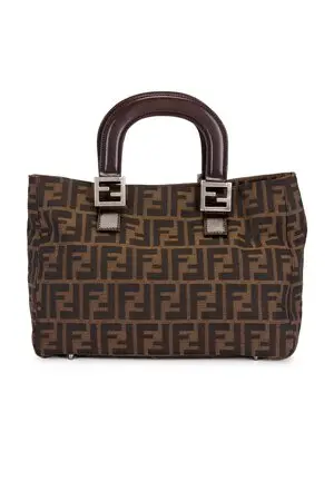 Fendi Zucca Handbag - Brown