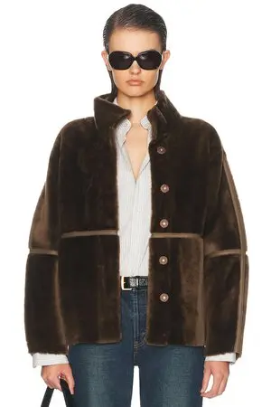 TWP Big Sky Jacket In Brown - Kangaroo
