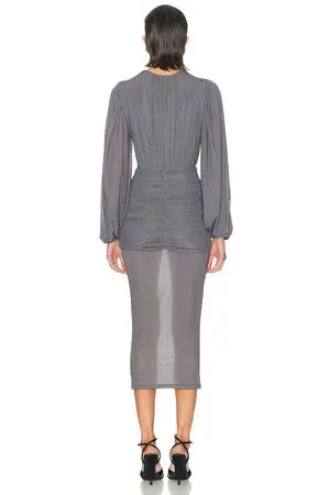 MAYGEL CORONEL Nacar Dress In Grey