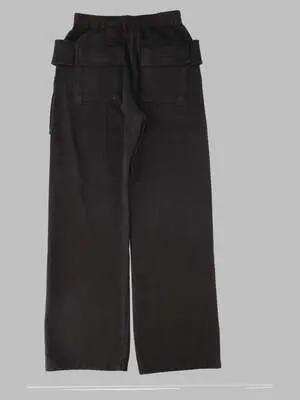 Rick Owens Pantalone Cargo In Felpa Di Cotone
