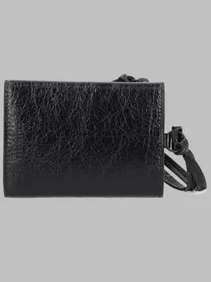 Balenciaga Portafoglio Trifold Con Tracolla Le City