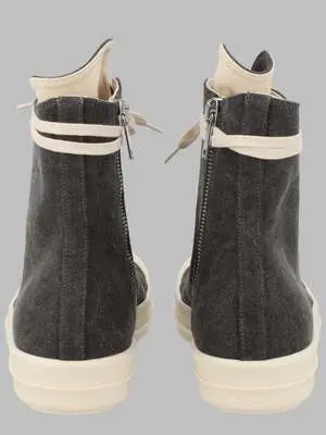 Rick Owens Sneaker In Denim Di Cotone - Multicolor