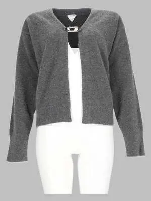Bottega Veneta Cardigan In Cashmere - Gray