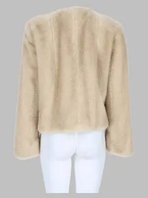 Max Mara Giacca Palchi In Ecopelliccia