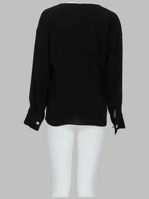 Max Mara Blusa In Cady Tecnico Leggero - Black