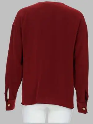 Max Mara Blusa In Cady Tecnico Leggero - Red
