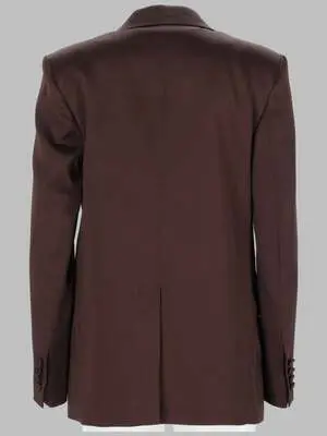Max Mara Blazer Doppiopetto In Envers Satin
