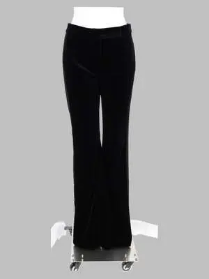 Max Mara Pantalone Smoking In Velluto - Black