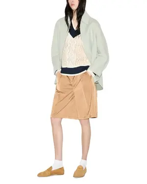 Max & Co. Saggina Double Woven Wool Short Coat