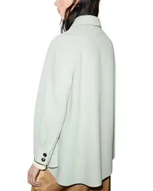 Max & Co. Saggina Double Woven Wool Short Coat