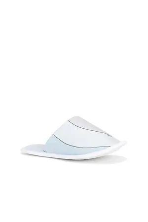Emilio Pucci Silk Twill Slippers - Light Blue