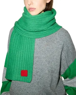 Max & Co. Abaccano Ribbed Wool Scarf - Emerald