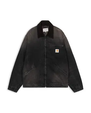Carhartt Work In Progress Detroit Cotton Tobacco Logo Jacket - Black