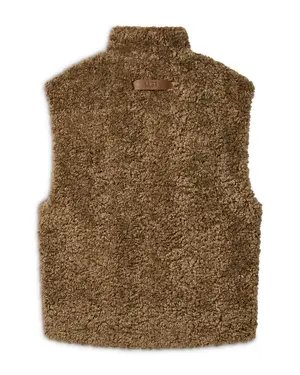UGG Niah Faux Fur Toggle Vest - Coffee Grounds