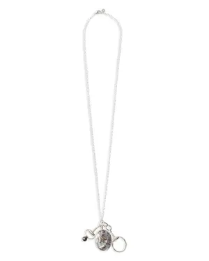 Chan Luu Horsebit Freshwater Pearl & Charm Necklace, 34