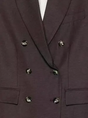 SOLOTRE Double-breasted Peak-lapel Jacket