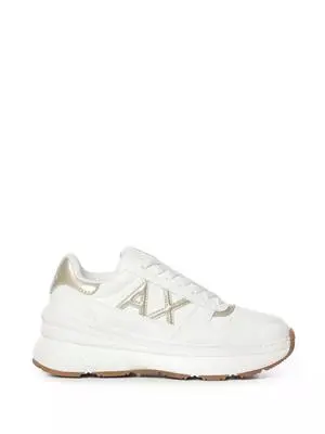 Armani Exchange Logo-patch Chunky-sole Sneakers - White