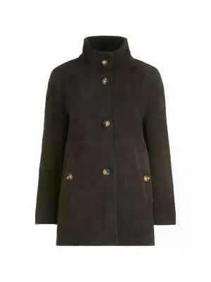 BETTY BARCLAY High-neck Bouclé Jacket - Brown