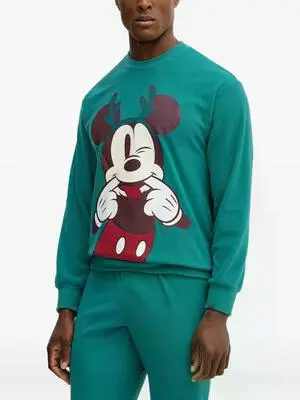 BENETTON X Mickey Mouse Fleece Pajamas - Green