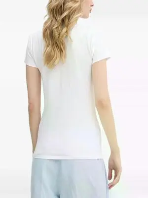 Armani Exchange Rhinestone-logo V-neck T-shirt