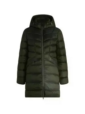BETTY BARCLAY Quilted Hooded Coat - Green