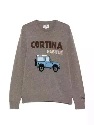 MC2 SAINT BARTH Heron Intarsia-knit Sweater - Neutrals