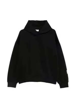 YES LONDON Logo-patch Hoodie - Black