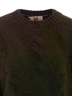 ANIYE BY Maxipull Tina Distressed Cable-knit Mini Dress