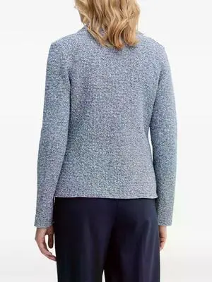 BENETTON Textured-knit Notched-lapel Cardigan