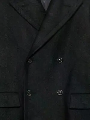 Boglioli Herringbone Double-breasted Coat