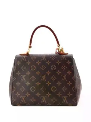 LOUIS VUITTON Cluny Top Handle Bag Monogram Canvas Bb Satchel - Brown