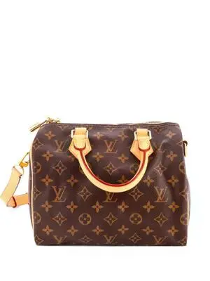 LOUIS VUITTON Speedy Bandouliere Bag Monogram Canvas 25 Satchel - Brown