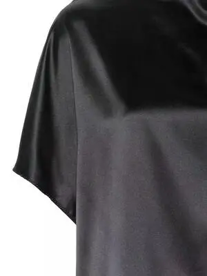SOLOTRE Satin-finish Short-sleeve Top