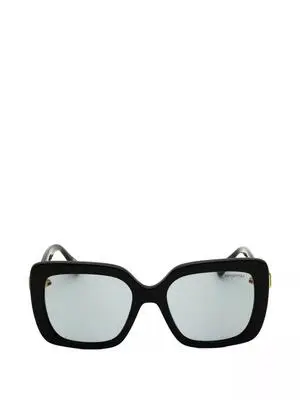 SWAROVSKI Crystal-embellished Square-frame Sunglasses - Black