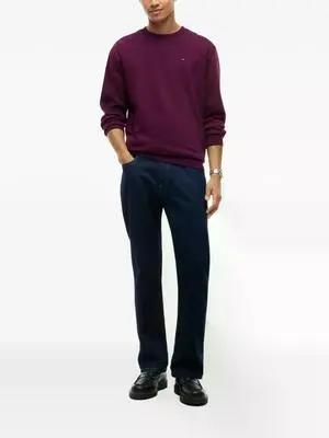 Tommy Hilfiger Logo-embroidered Crew-neck Sweater