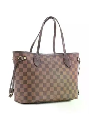 LOUIS VUITTON Neverfull Damier Pm Tote Bag - Brown