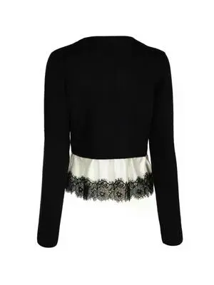 Cinq À Sept Zyla Lace-trim Layered Sweater