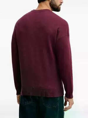 BENETTON Crew-neck Dropped-shoulder Sweater - Red