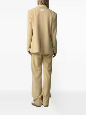 GAELLE PARIS Corduroy Single-breasted Blazer