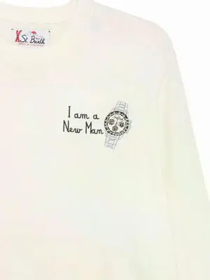 MC2 SAINT BARTH Watch New Embroidered Crew-neck Sweater